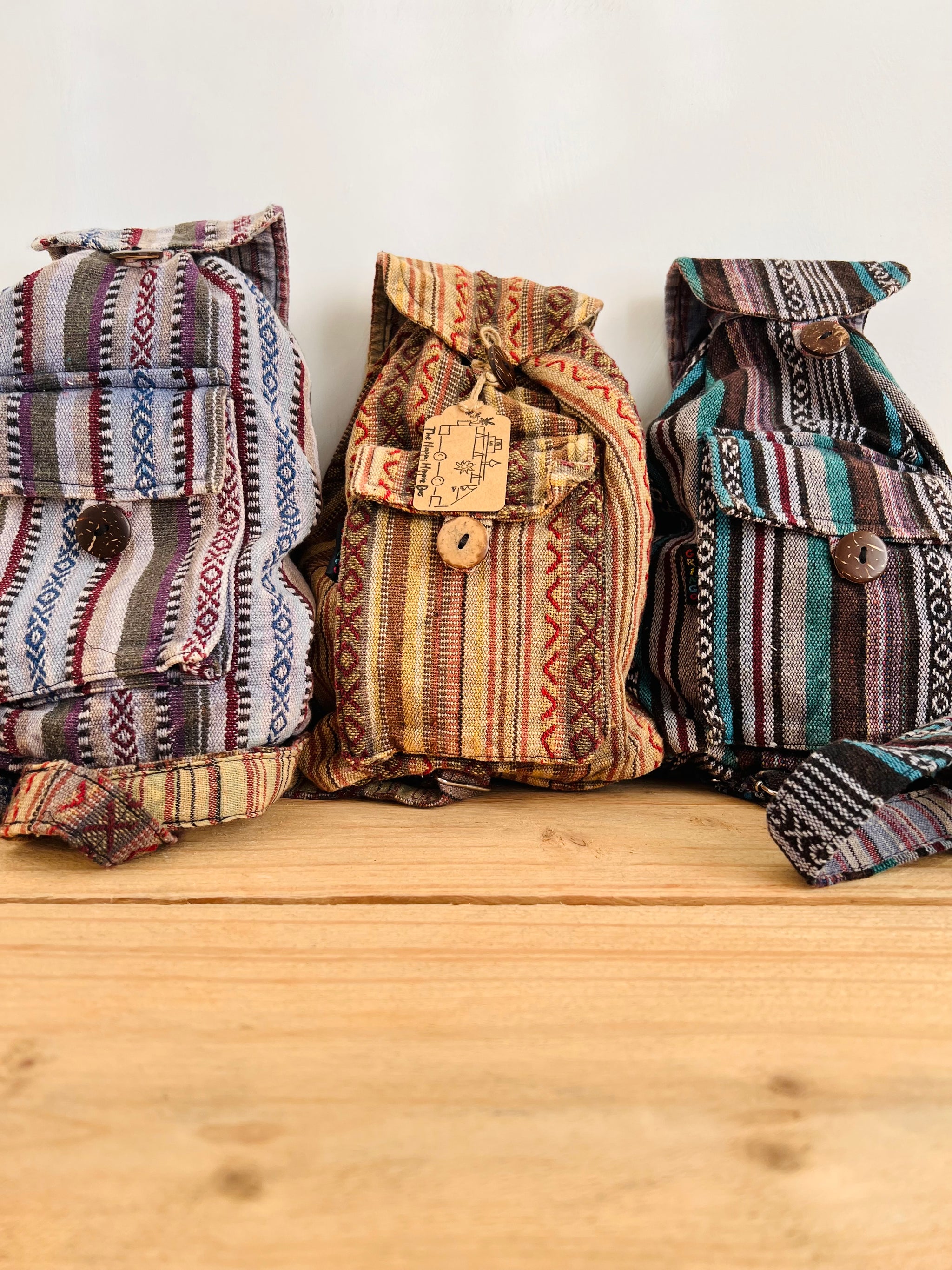 Super Cute Mini Hippie Striped Backpack – The Happy Hippie Bus